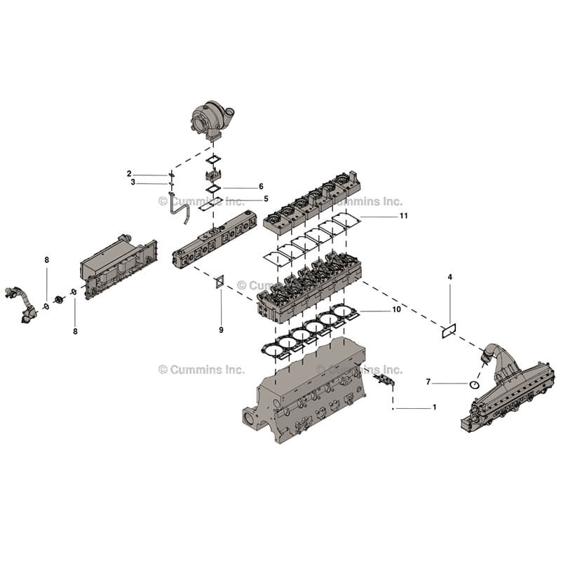 Cummins K19 series high end gasket set - Talleres Nasio
