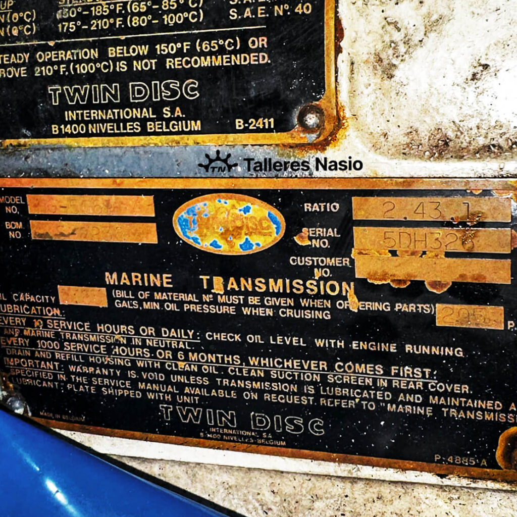 How a marine engine gearbox works - Talleres Nasio