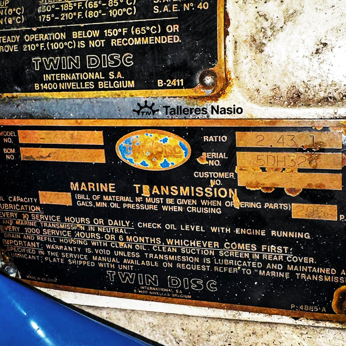 How a marine engine gearbox works - Talleres Nasio